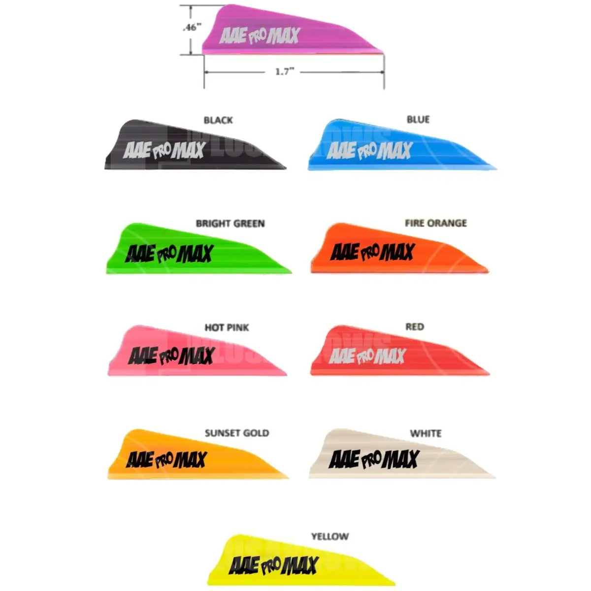 AAE Pro Max Hunter 1.7" Vanes (50 Pack) | Plusarrows