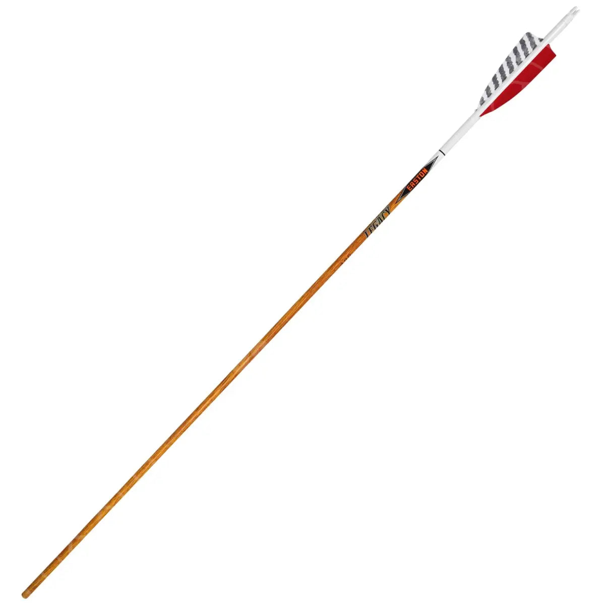 Carbon Legacy Shield Cut Red Feather Fletched Arrows (6 Pk) | Plusarrows