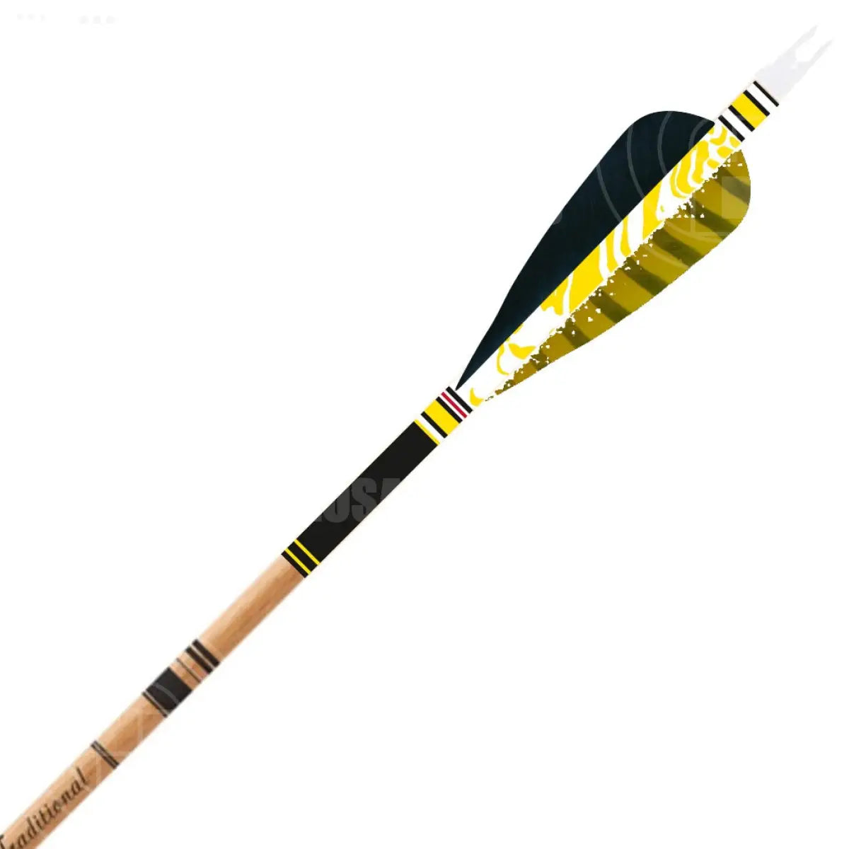 Gold Tip Traditional Feather Fletched Arrows (6 Pk) | Plusarrows