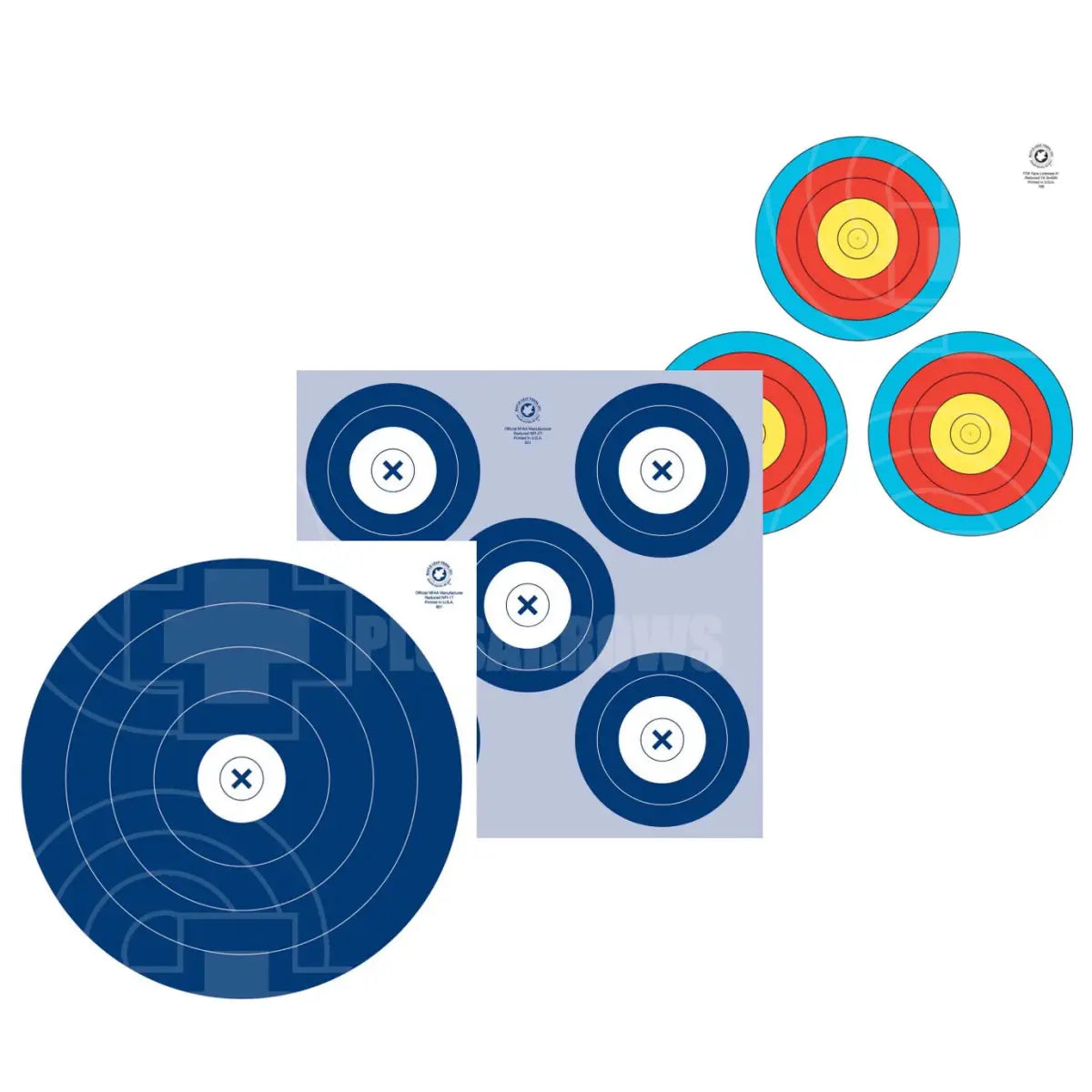 Maple Leaf 20cm Reduced IFAA/NFAA Indoor Target Face 25pk | Plusarrows