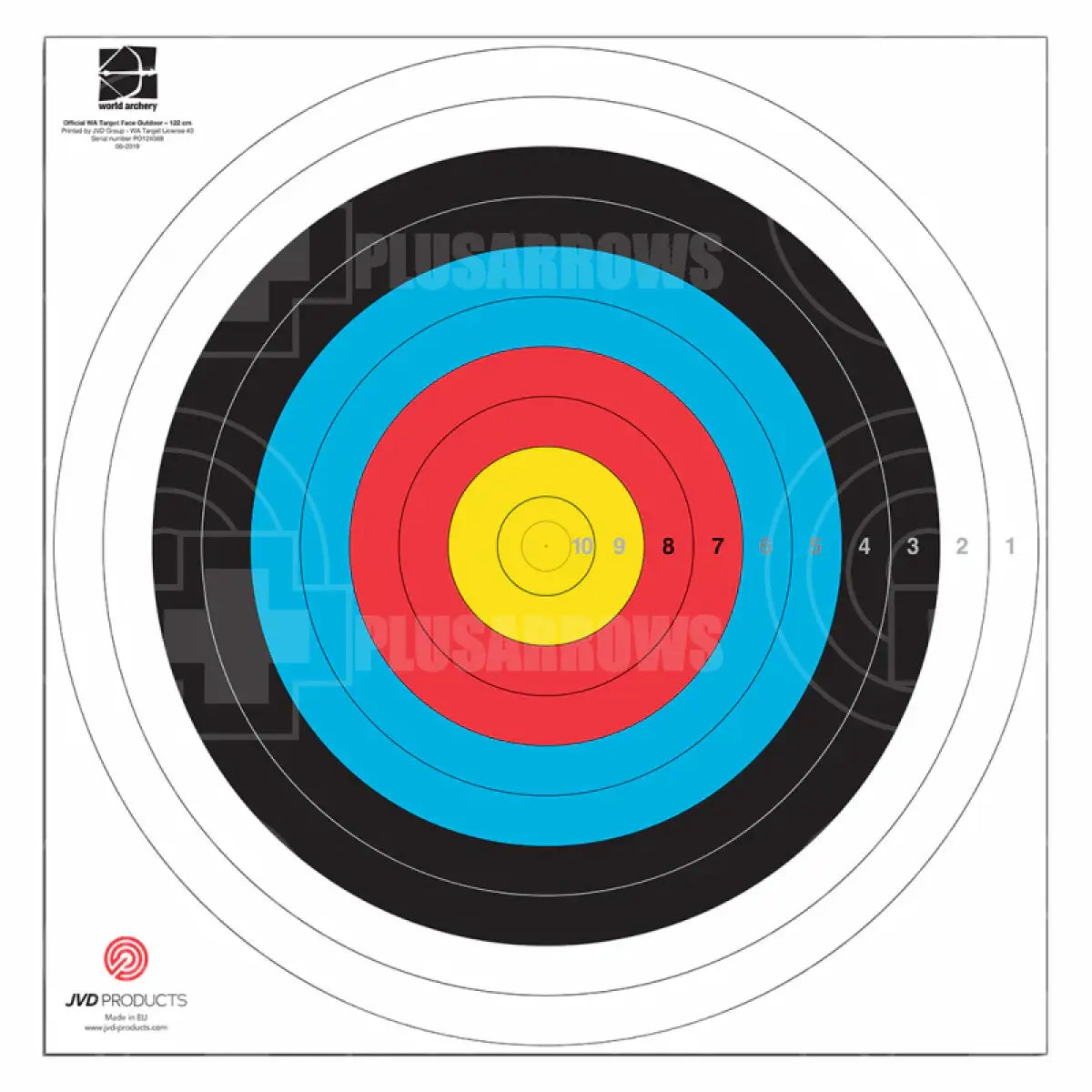 Maple Leaf World Archery 40cm 10 Ring Target Faces | Plusarrows